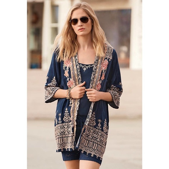 Johnny Was | Sweaters | Johnny Was Helena Kimono Womens Xs Charcoal ...